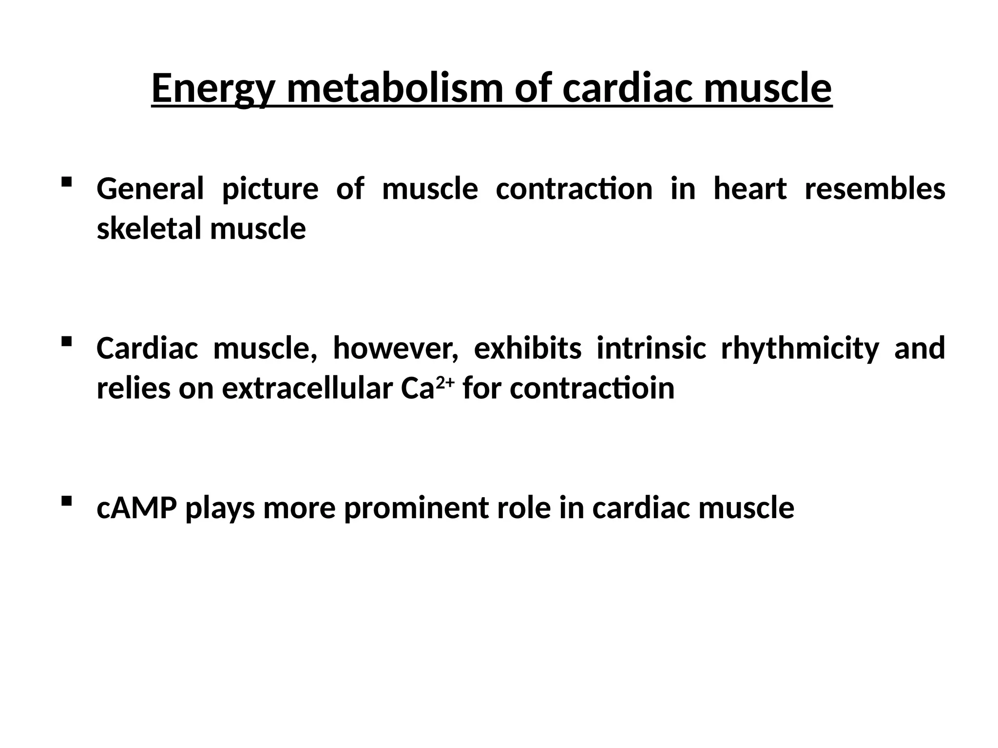 Metabolism in cardiac muscle biochemistry | PPTX