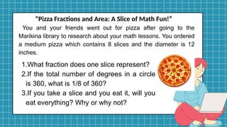 Finding the area of the sector of a circle | PPTX