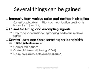 FHSS Principles of communication systems | PPT