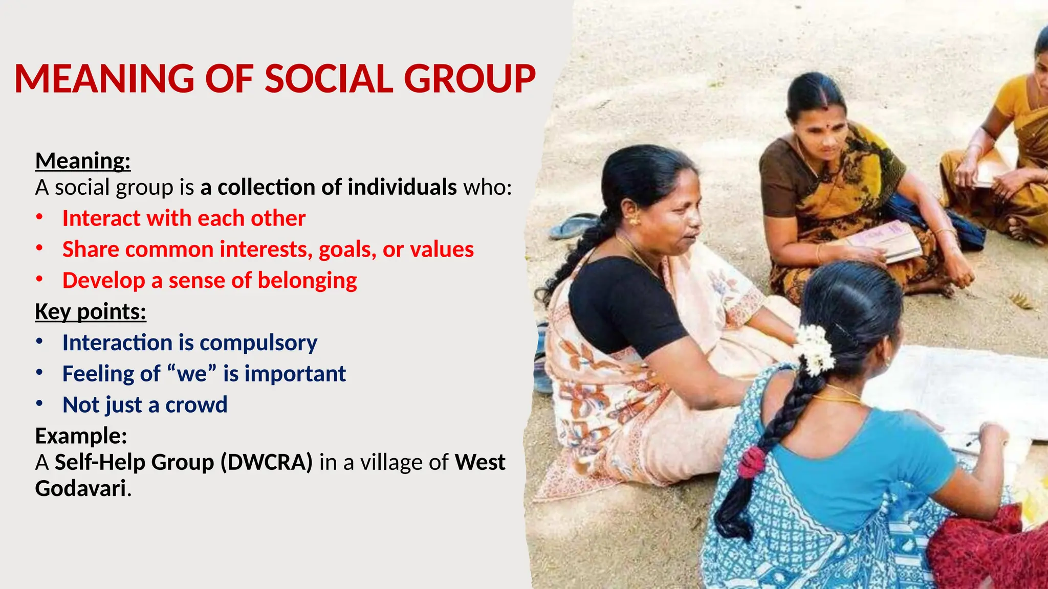SOCIAL GROUPS- Meaning, Classification, Formation, & Motivation | PPTX
