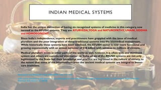 FUNDAMENTALS OF DIFFERENT INDIAN MEDICAL SYSTEMS | PPTX