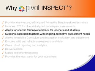 Pivot INSPECT® Indiana's Formative Assessment Solution | PPT