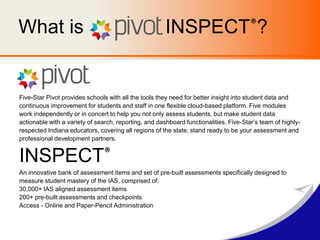 Pivot INSPECT® Indiana's Formative Assessment Solution | PPT