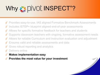 Pivot INSPECT® Indiana's Formative Assessment Solution | PPT