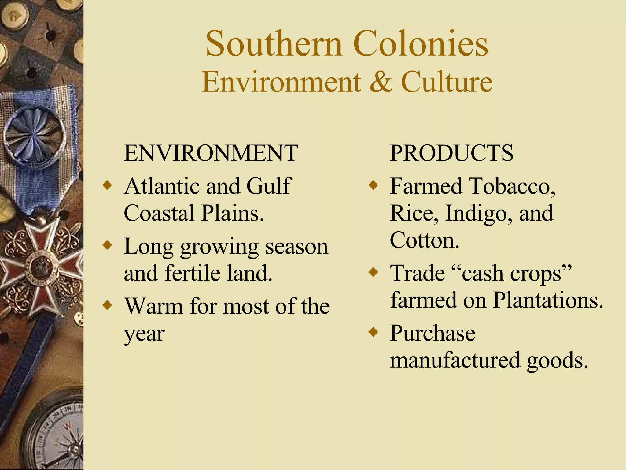 7 2 Colonial Regions | PPT