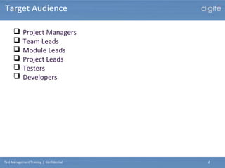 Test Management Training | PPT