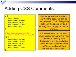 7.2 external style sheets | PPT