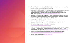 Pediatric Agoraphobia | PPT