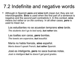 7.2 Indefinite and negative words | PPT