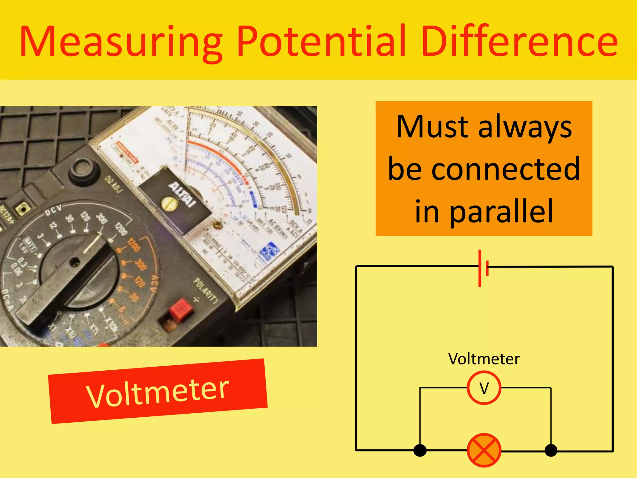 7.2 relationship between electric current and potential difference | PPTX