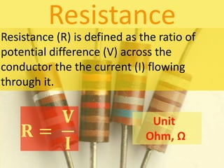 7.2 relationship between electric current and potential difference | PPTX