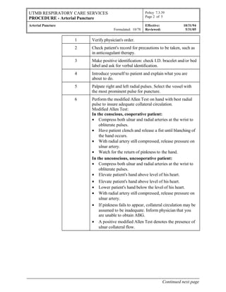 Procedural Skills Instruction Arterial Blood Gas (ABG), 43% OFF