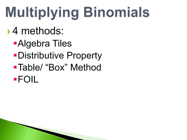 7 3 multiplying polynomials | PPT