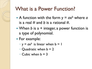 7.3 power functions and function operations | PPTX