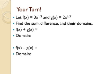7.3 power functions and function operations | PPTX