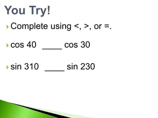 7 3 the sine and cosine functions | PPTX