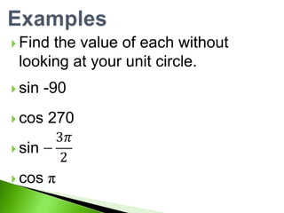 7 3 the sine and cosine functions | PPTX