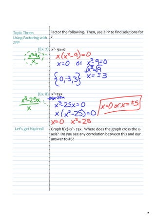 7 3 Zero Product Property A | PDF | Free Download