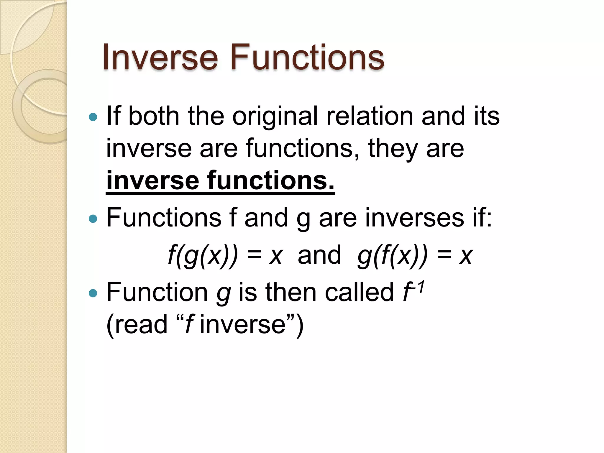 7.4 inverse functions | PPTX