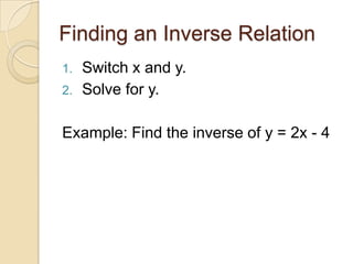 7.4 inverse functions | PPTX