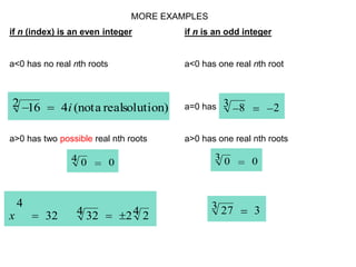 6-1 nth roots reg | PPT