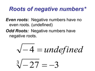 6-1 nth roots reg | PPT
