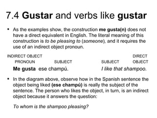 7.4 Verbs like gustar | PPT