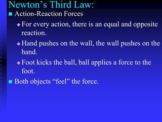 7-5 Newtons Third Law | PPT
