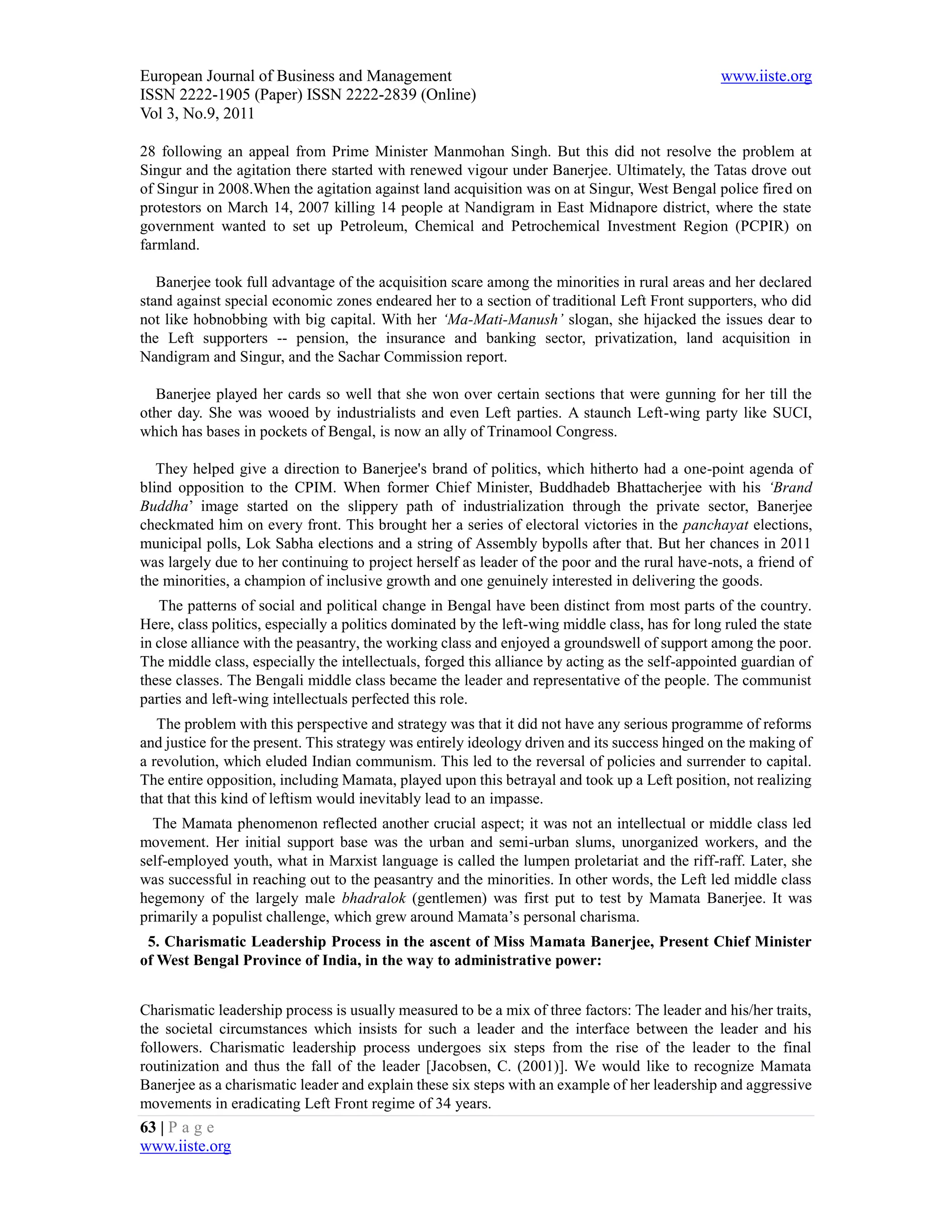 7.[55 67]an insight into the vision of charismatic leadership | PDF