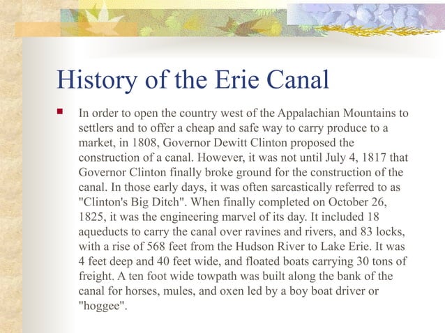 7 5 erie canal | PPT