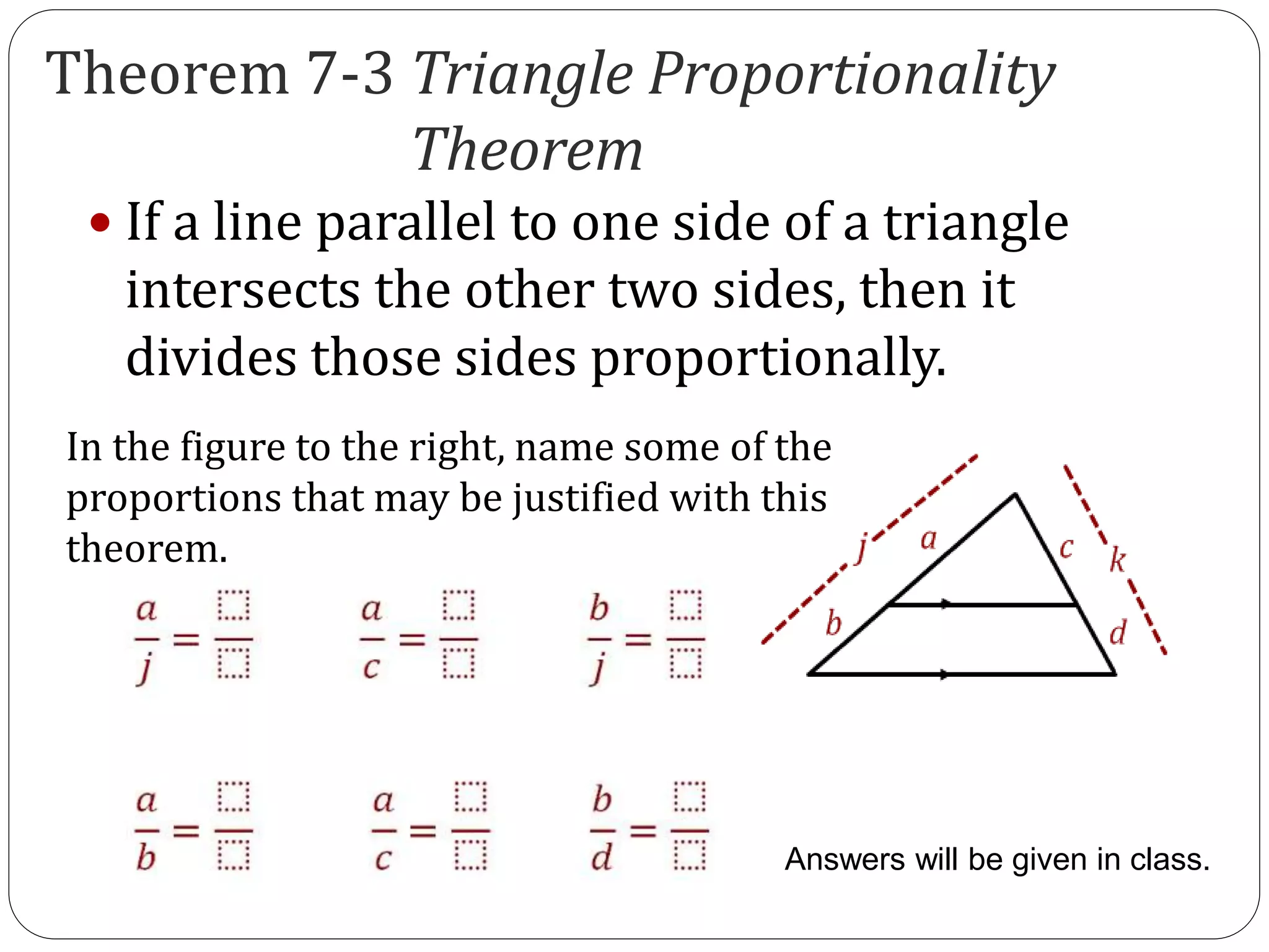7 6 Proportional Lengths | PPTX