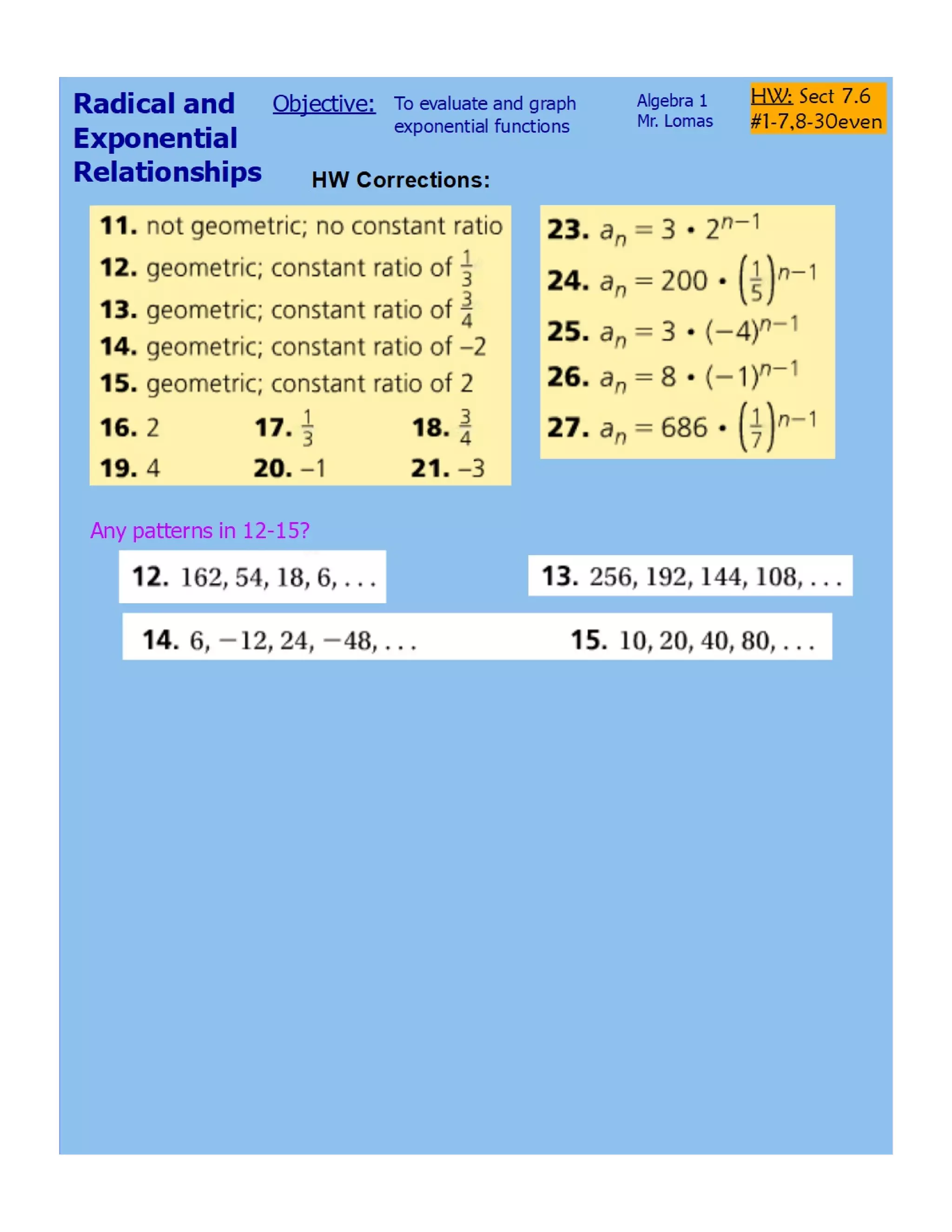 7 6 Evaluating And Graphing Exponential Functions Pdf