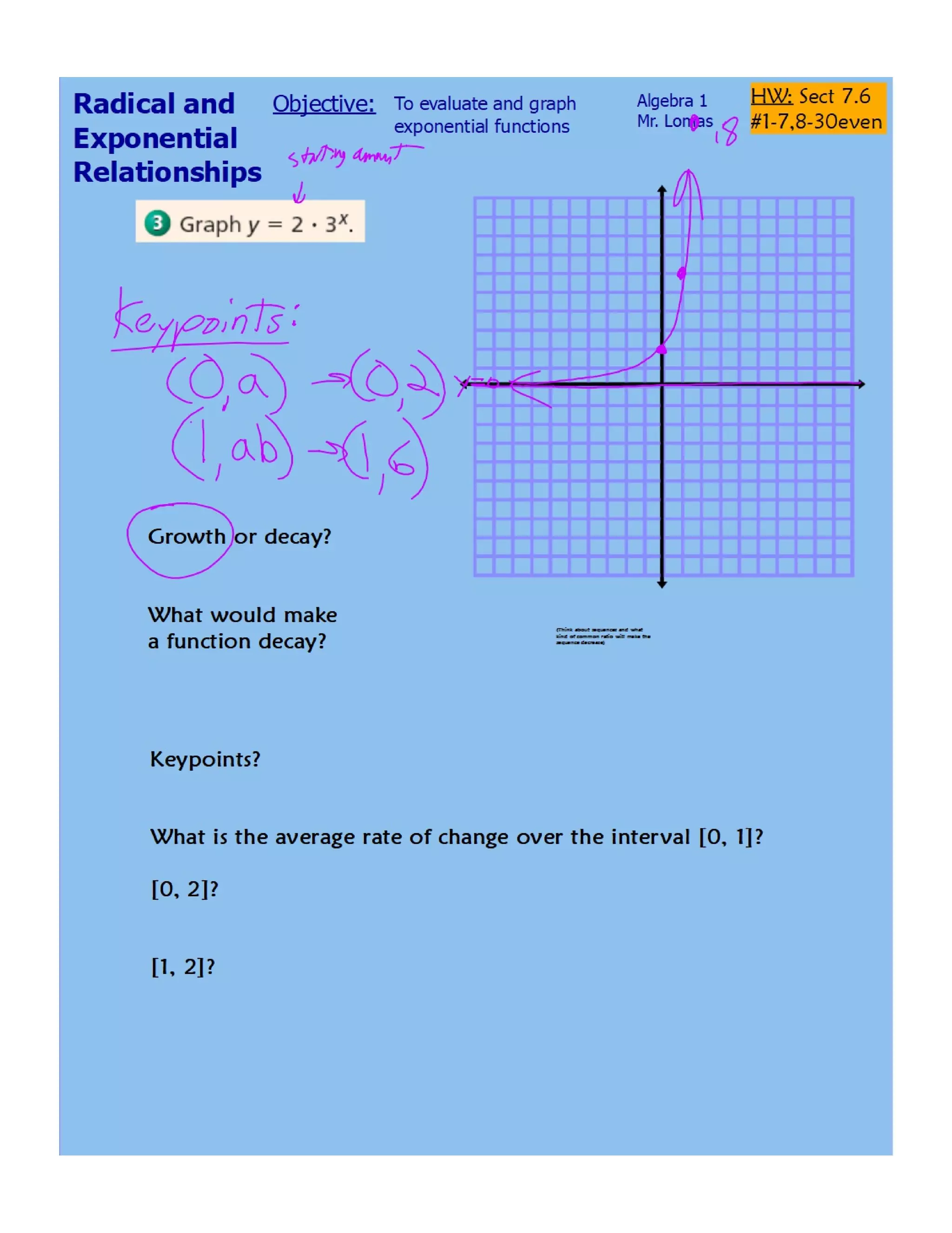 7 6 Evaluating And Graphing Exponential Functions Pdf