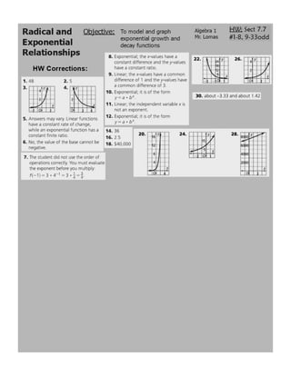 7 7 exponential growth and decay | PDF | Physics | Science