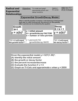 7 7 exponential growth and decay | PDF | Physics | Science