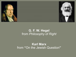 Hegel & Marx | PPTX
