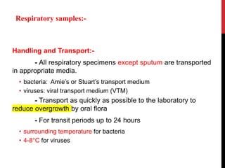 7 - 8 Collection, Labelling and Transportation of Microbiological ...