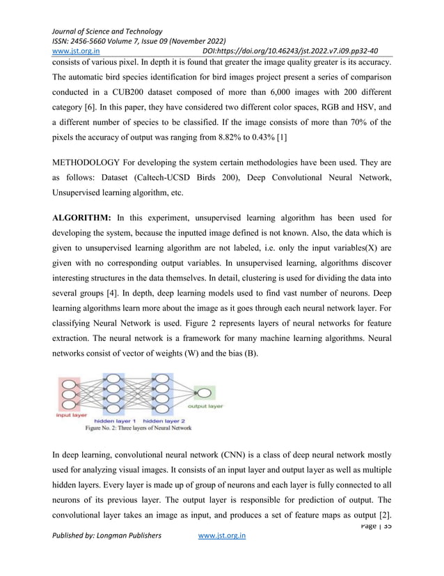 BIRD SPECIES IDENTIFICATION USING DEEP LEARNING | PDF | Free Download