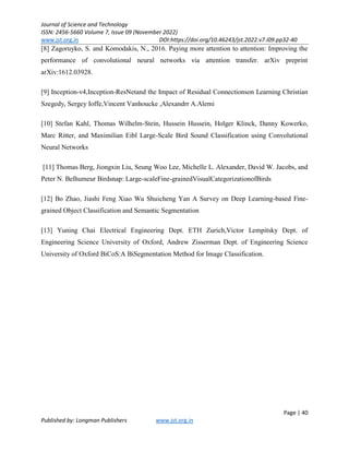 BIRD SPECIES IDENTIFICATION USING DEEP LEARNING | PDF