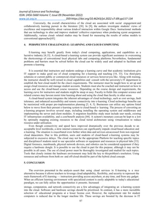 A SUMMARY OF CLOUD COMPUTING FOR DEVELOPING THE PROCESS OF E-LEARNING | PDF