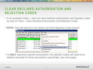 7.91 gift processing user guide | PPT