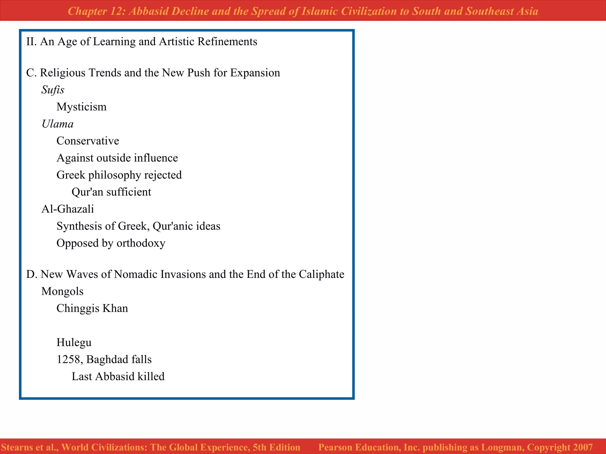7. Abbasid Decline and the Spread of Islam | PPT