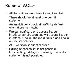 CCNA part 7 acl | PPT