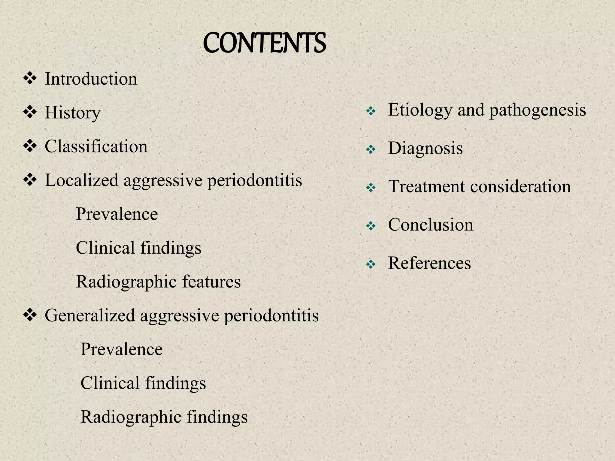 aggressive periodontitis | PPT