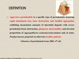 aggressive periodontitis | PPT