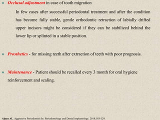 aggressive periodontitis | PPT
