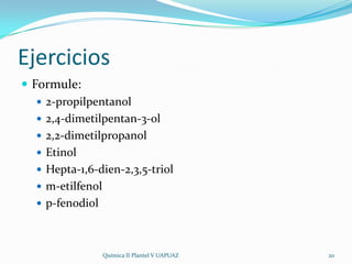 6. Alcoholes y Fenoles | PPSX