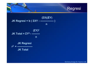 Analisis Regresi Linear Sederhana | PDF