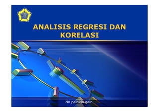 Analisis Regresi Linear Sederhana | PPT