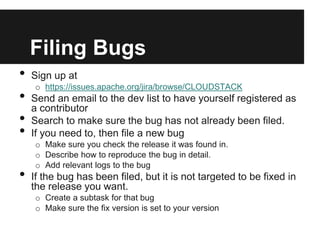 7 Apache Process Cloudstack Developer Day | PDF